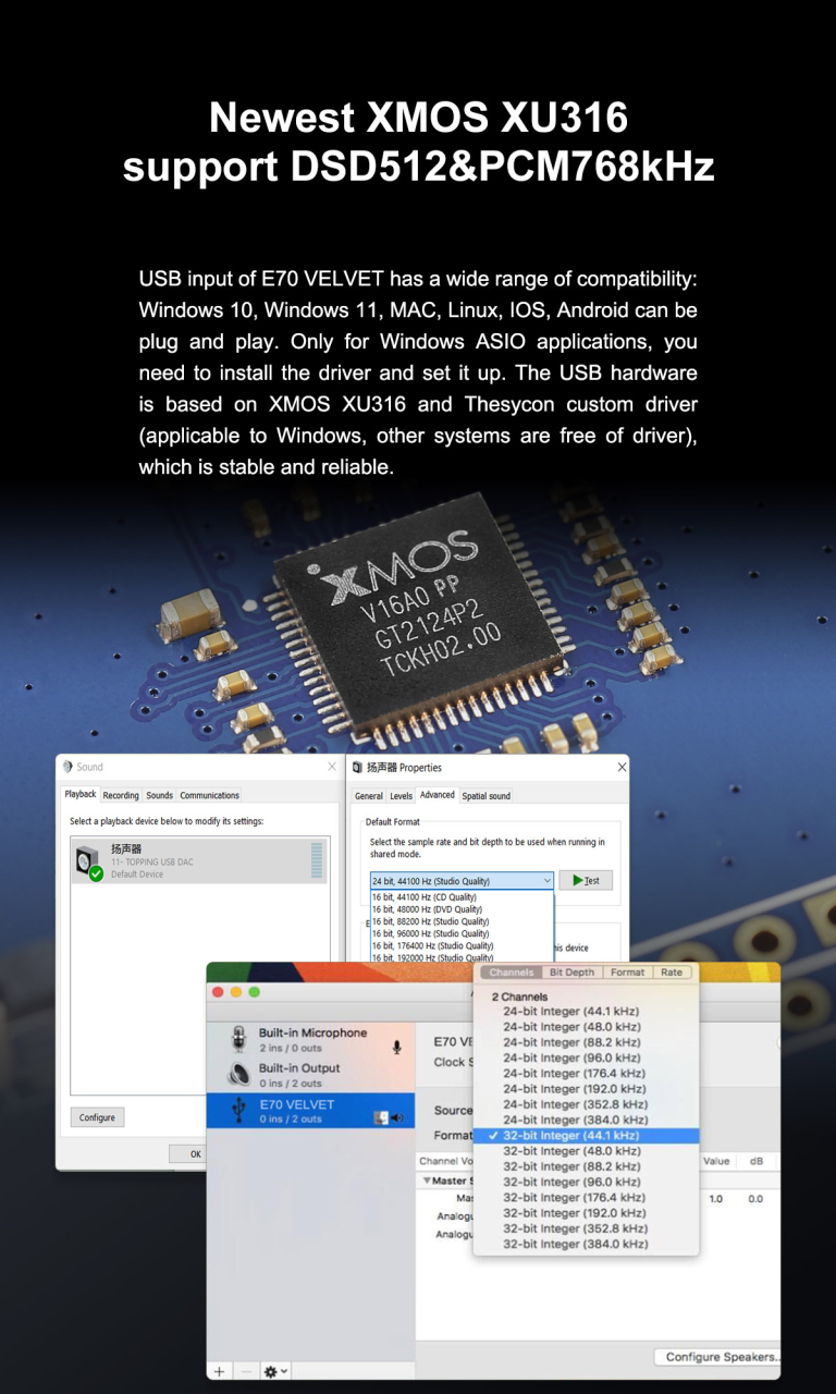 Topping E70V | Silber | HL02040.Silver